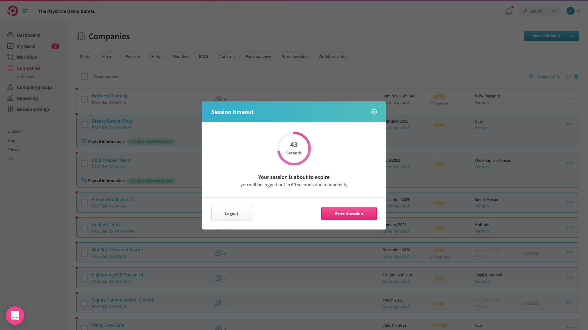 How To Set Up A Session Timeout After A Period Of Inactivity Paycircle